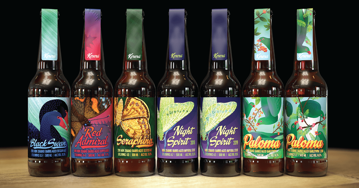 Pick 3 Luxurious NZ Whisky Barrel-Aged Beers - Kereru Brewing