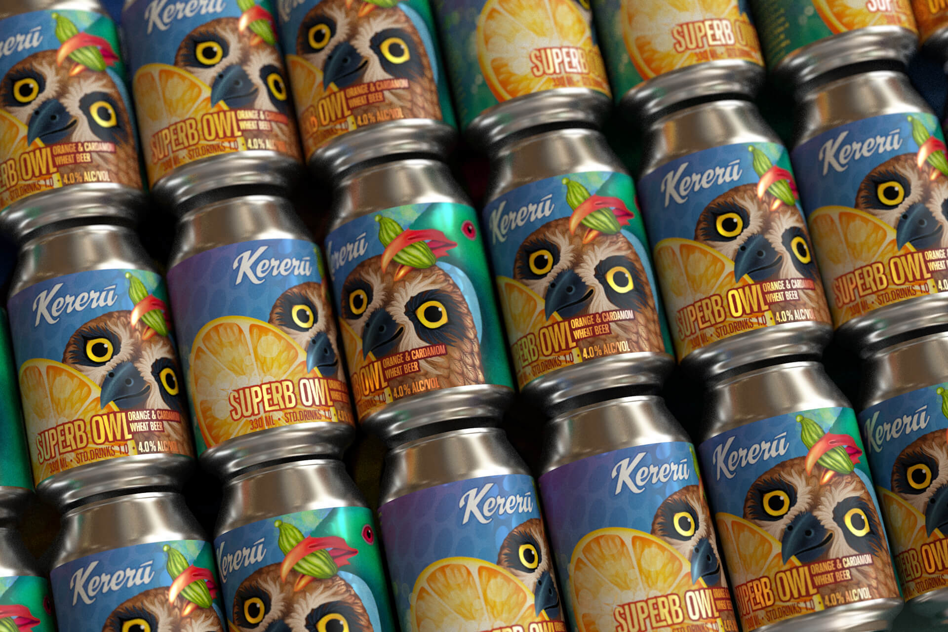 Superb Owl Orange & Cardamom Wheat Beer - Wheat Beer Hazy Blonde Beer ...