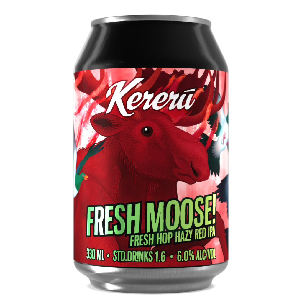 Fresh Moose! Fresh Hop Hazy Red IPA | Beer | Kereru Brewing