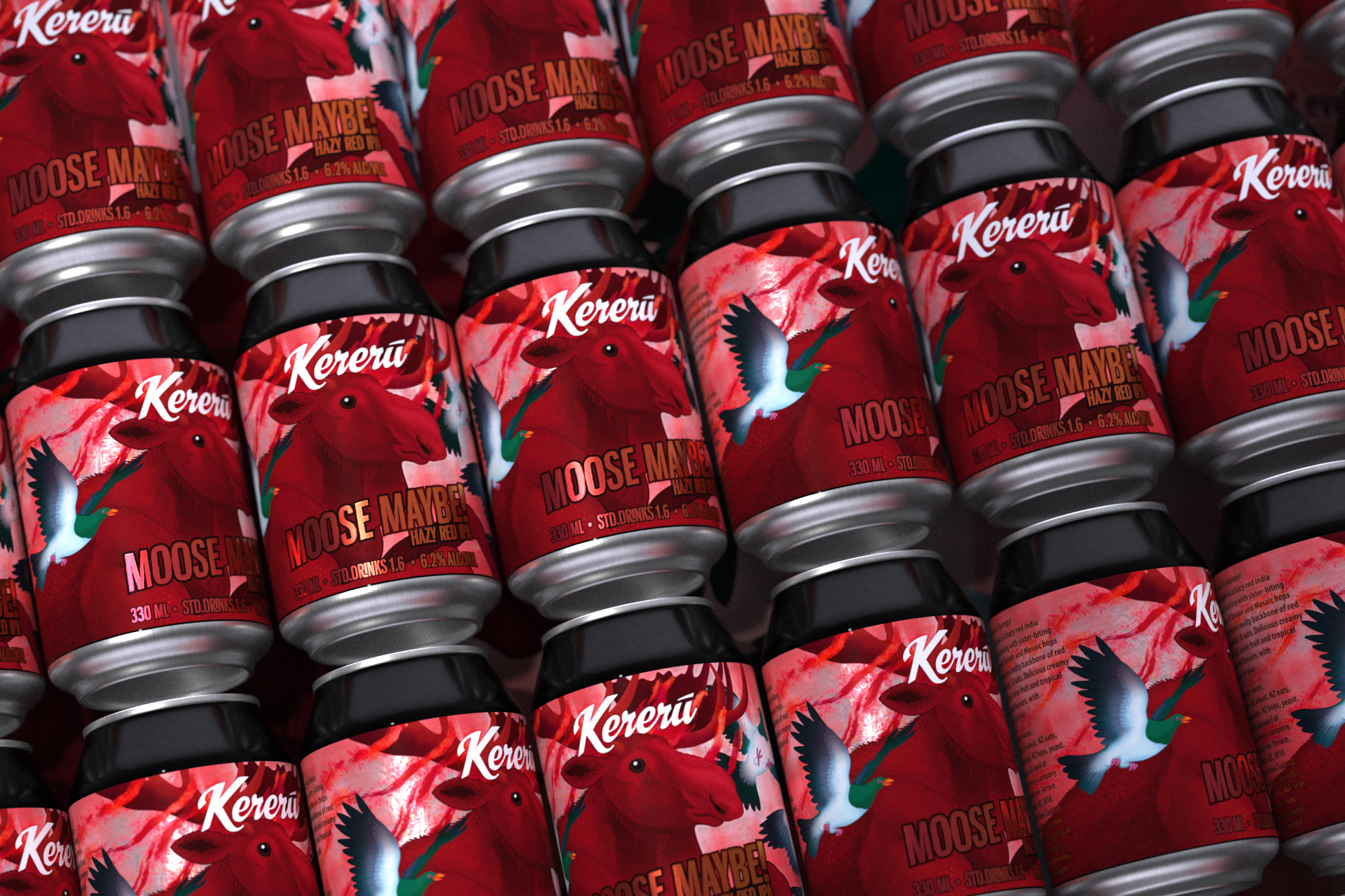 Moose Maybe! Hazy Red IPA - Beer - Kereru Brewing