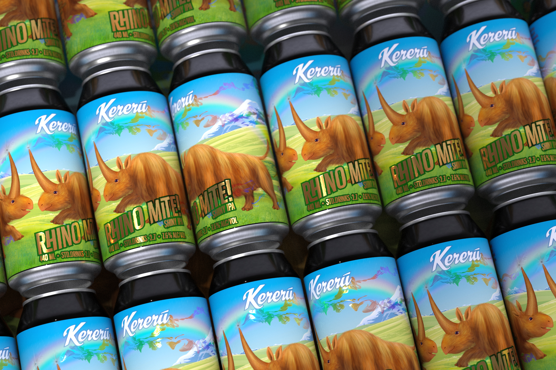 Rhino-Mite Shiny IPA - Hoppy and Bitter, Retired Beer - Kereru Brewing