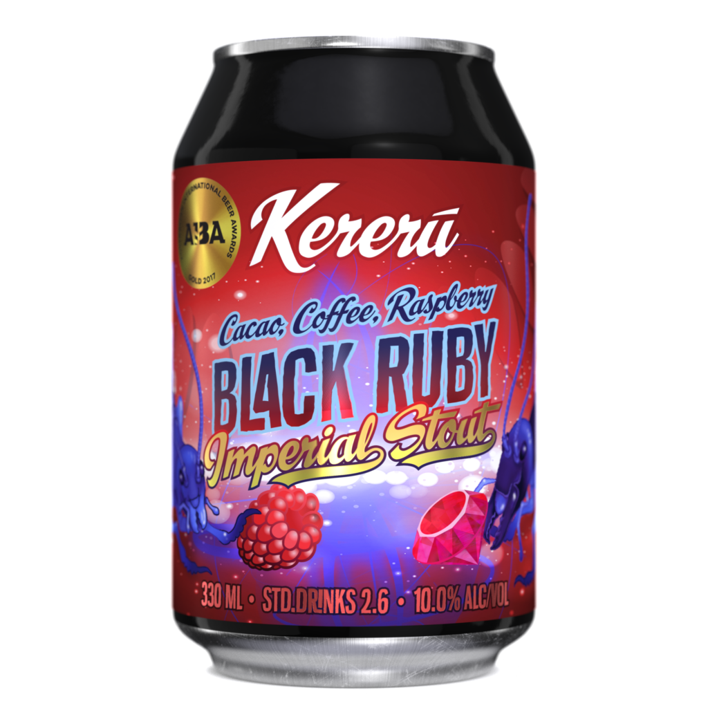 Black Ruby Imperial Stout - Dark and Roasty Black Beer - Kereru Brewing