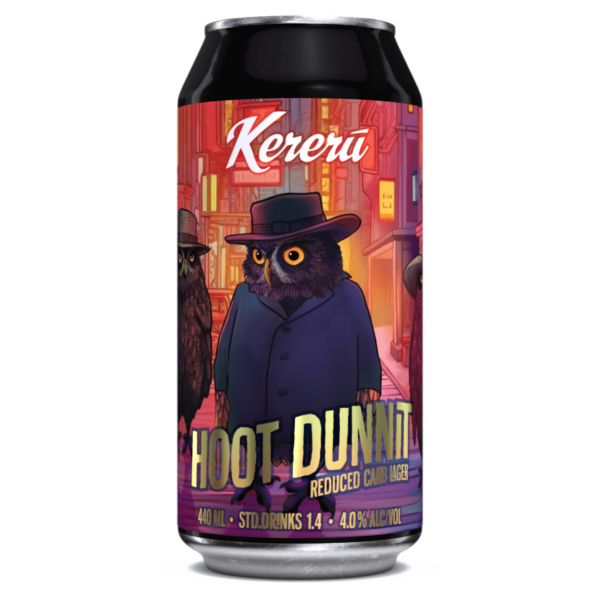 Hoot Dunnit Reduced Carb Lager - Kereru Brewing